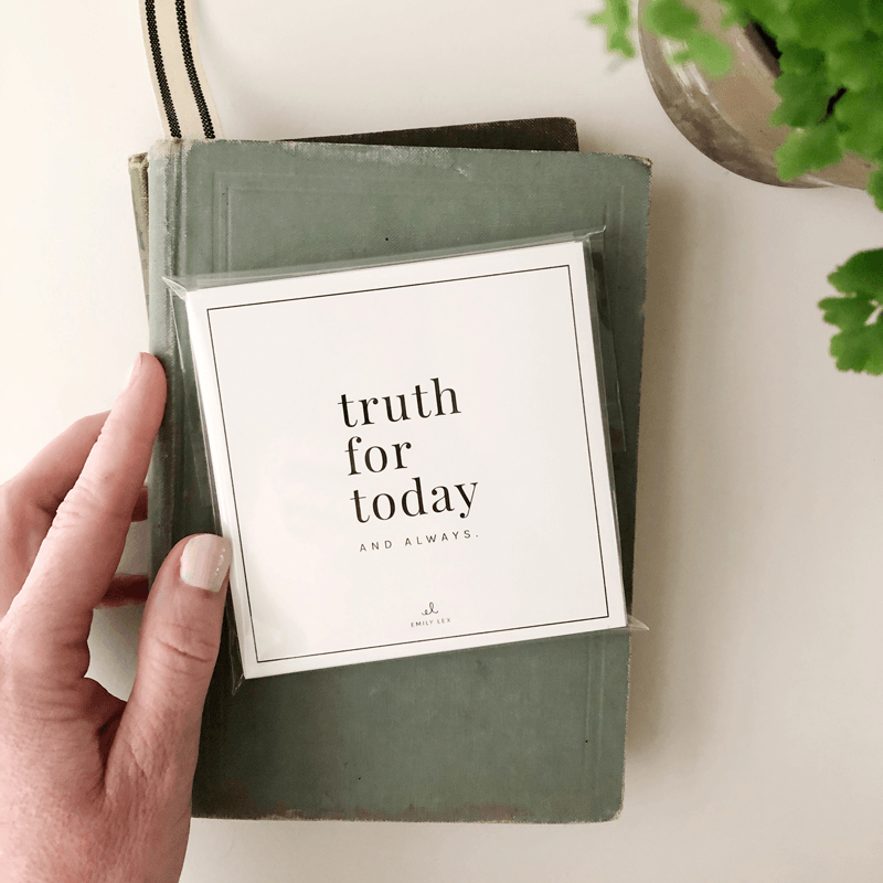Truth for Today Scripture Cards by Emily Lex – Bloom and Petal